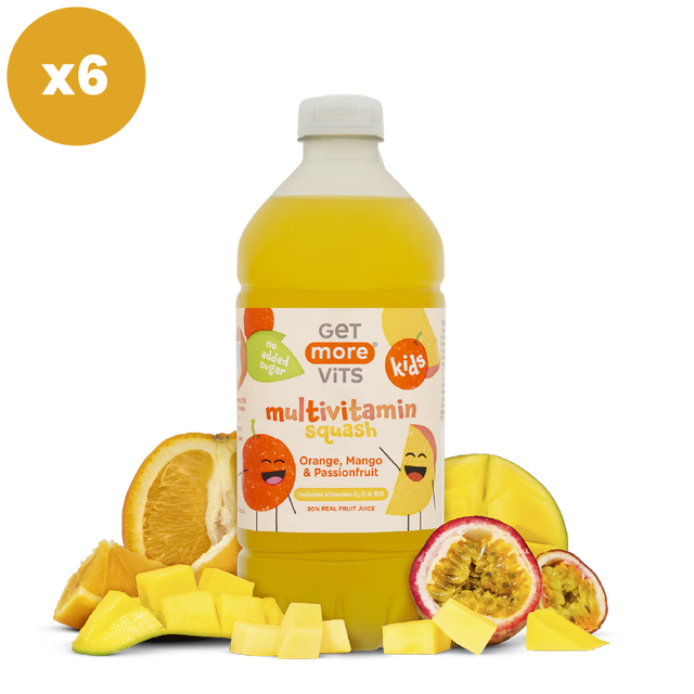 Orange, Mango & Passionfruit Kids Multivitamin Squash 750ml bottle