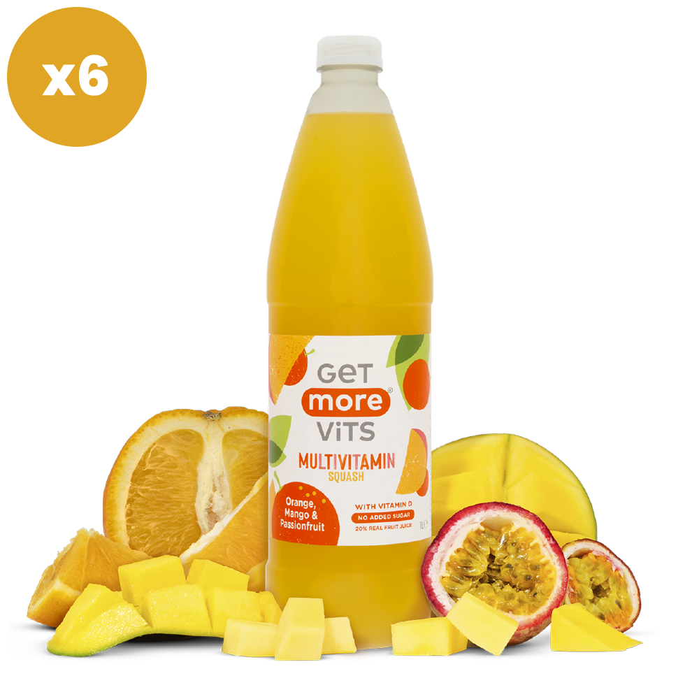 Orange, Mango & Passionfruit Multivitamin Squash 6 x 1L bottles